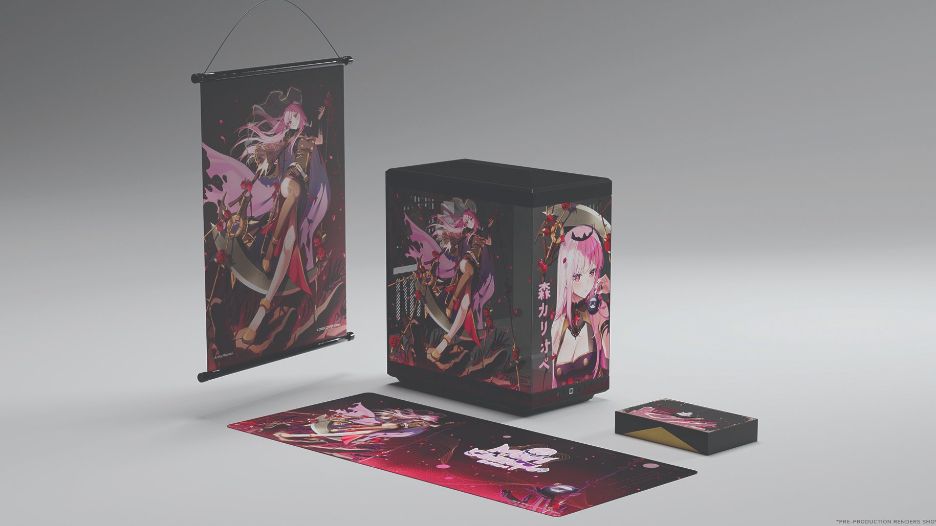 【販売終了】森カリオペ PCケース&グッズセット／Mori Calliope Limited Edition HYTE Y40 Case and Accessory Bundle：23年11月 ...